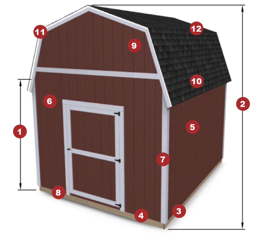Tall Barn Style Sheds