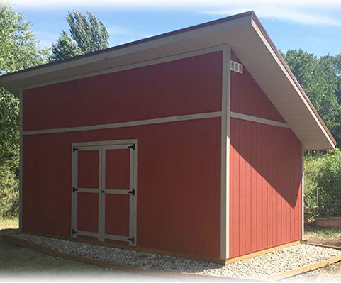 Lean-To Style Storage Sheds